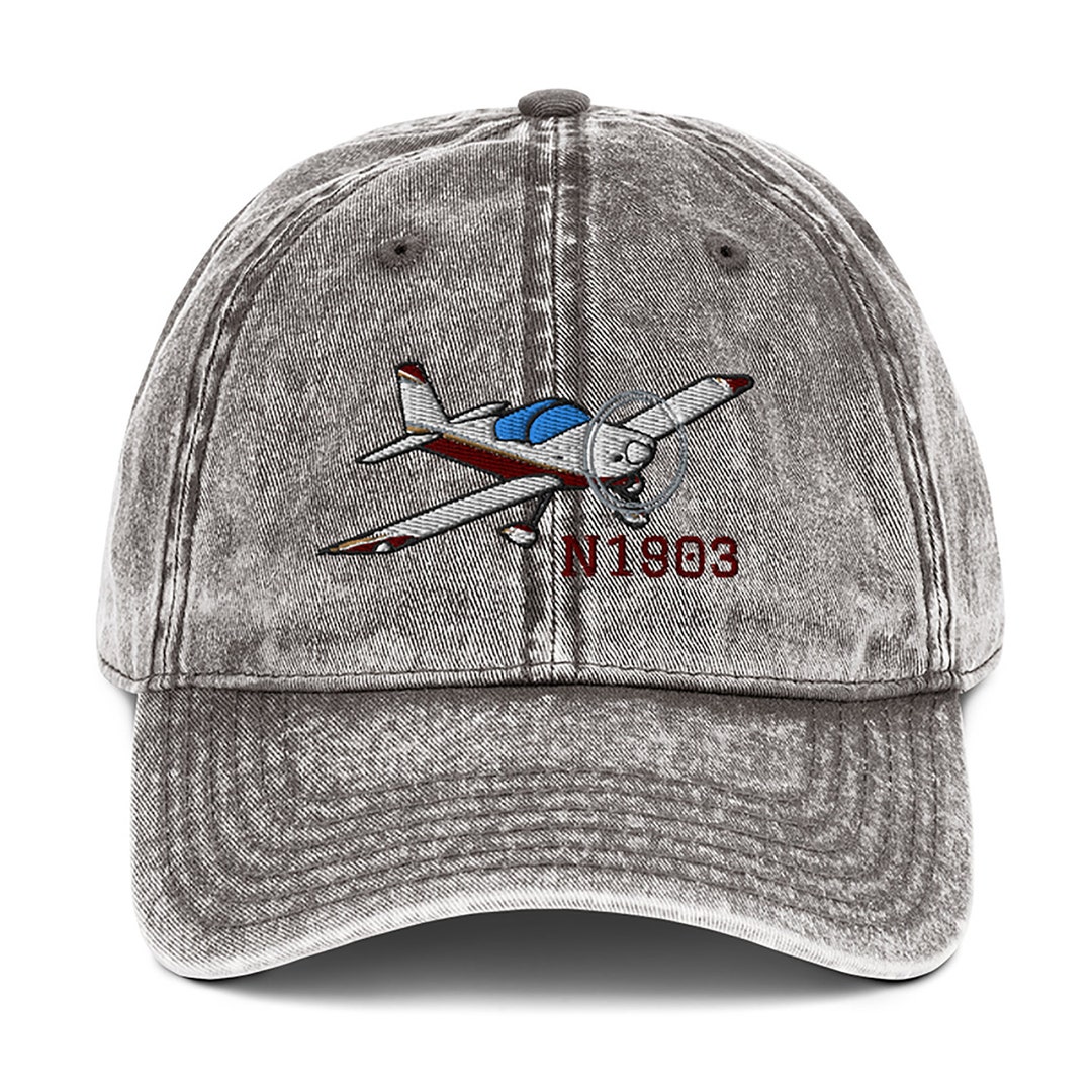 Flyboy Toys Van's RV-7A Airplane Embroidered Vintage Cap AIRM1EIM7A-R2 ...