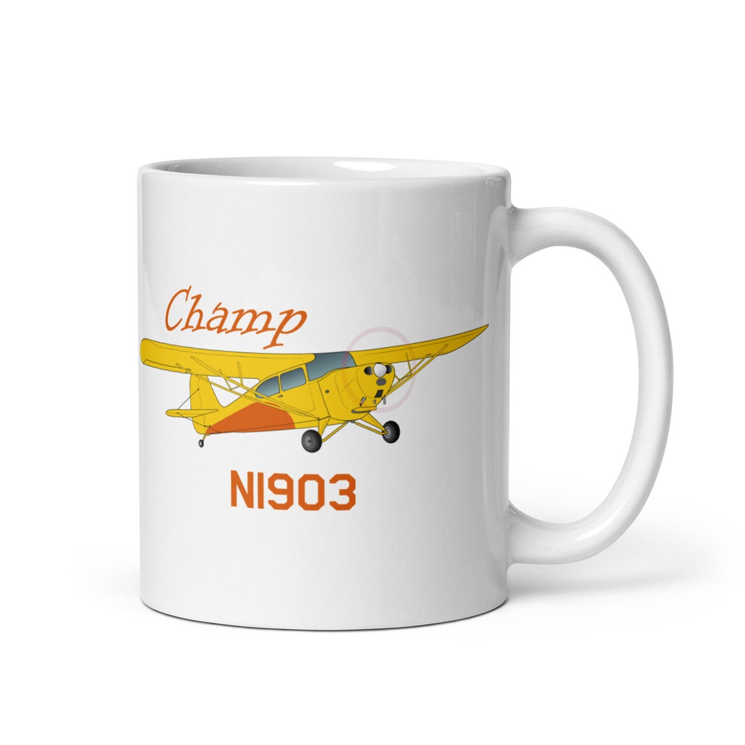 Aeronca Champ 7AC Custom Airplane Ceramic Mug – Personalized W/ Number ...