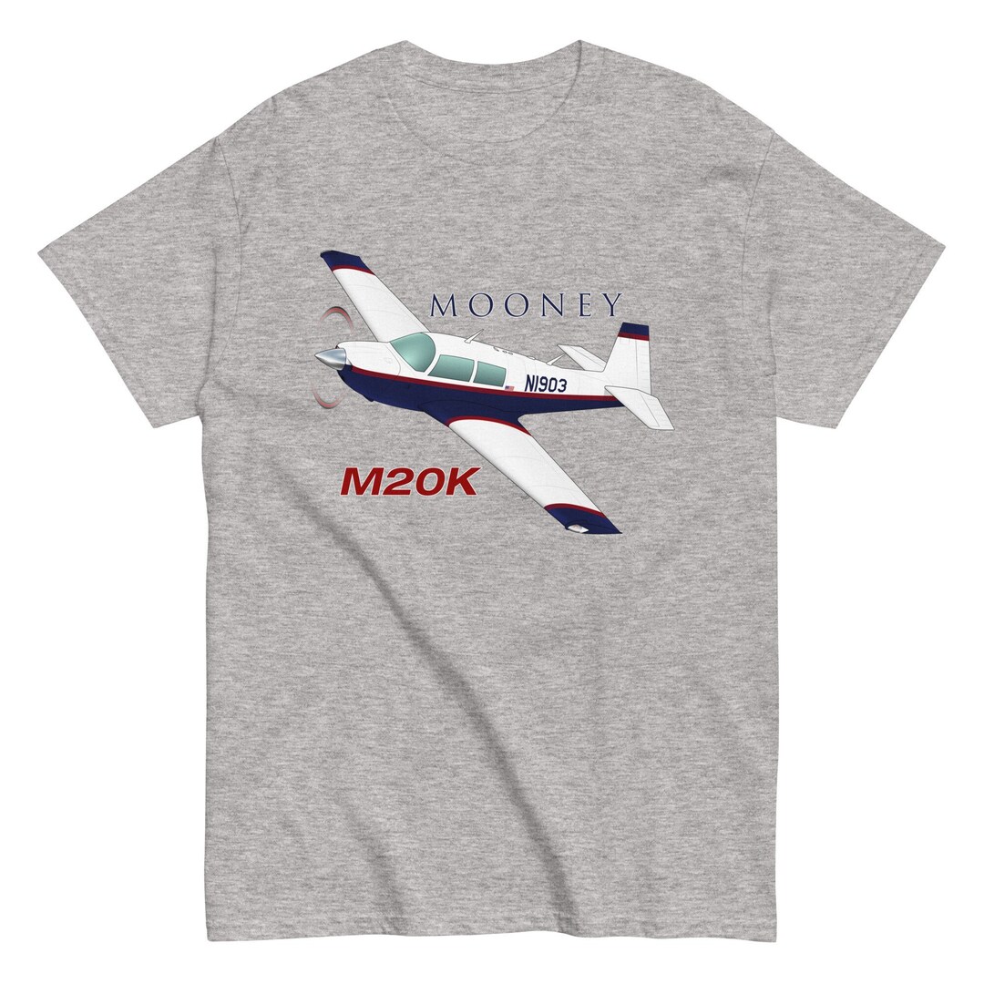 Mooney M20K Airplane T-shirt – Personalized Pilot Gift – Custom N ...