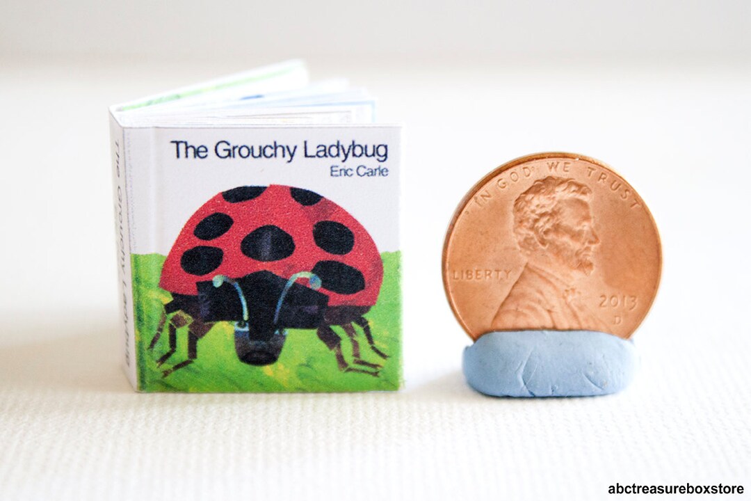 The Grouchy Ladybug, Miniature Book, 1:12 Scale Dollhouse, Children ...