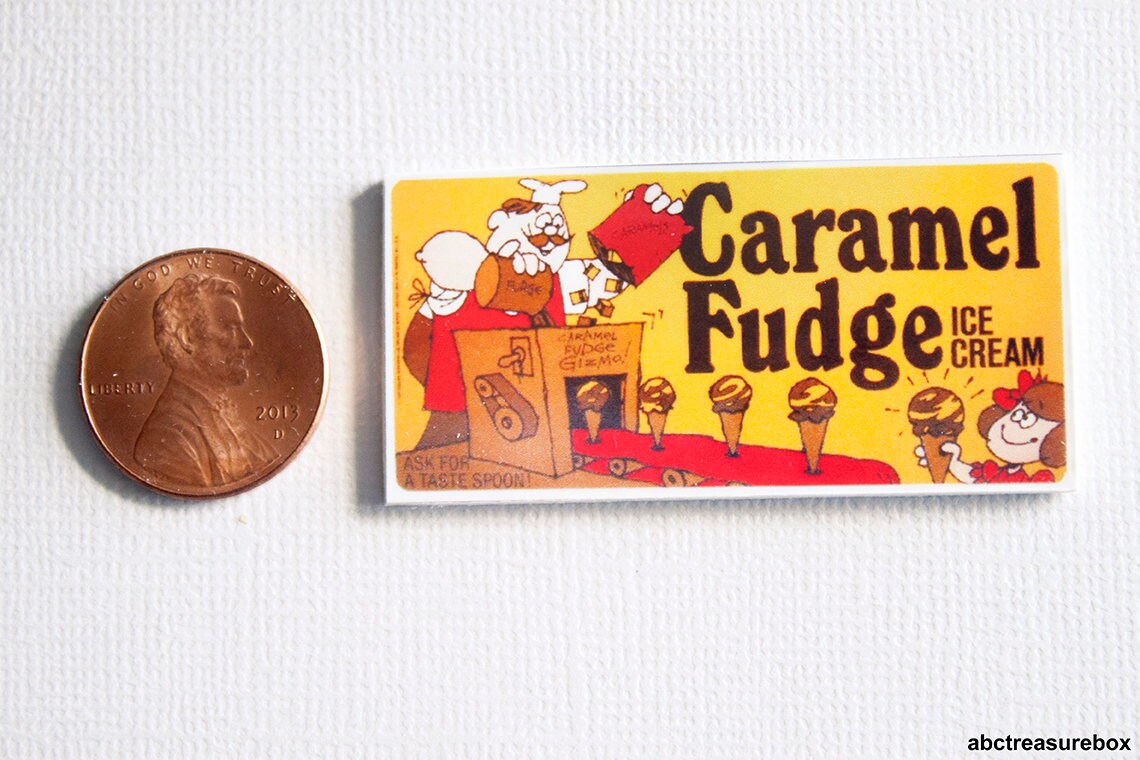 1:12 Scale Dollhouse Miniature Ice Cream Parlor Wall Signs - Etsy