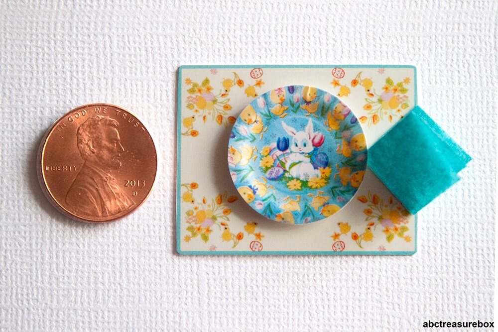 Miniature Paper Plates, Rabbit Easter Paper Plates Candy Dishes ...