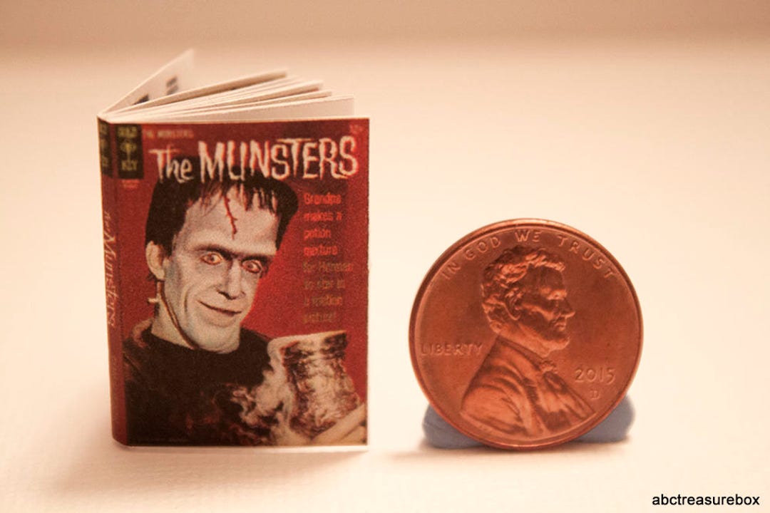 The Munsters Comic Book - Herman Stars in a Movie, 1:12 Scale Dollhouse ...