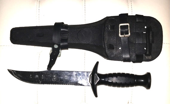 Used AMF Voit Swimaster Dive Knife& Sheath - Etsy