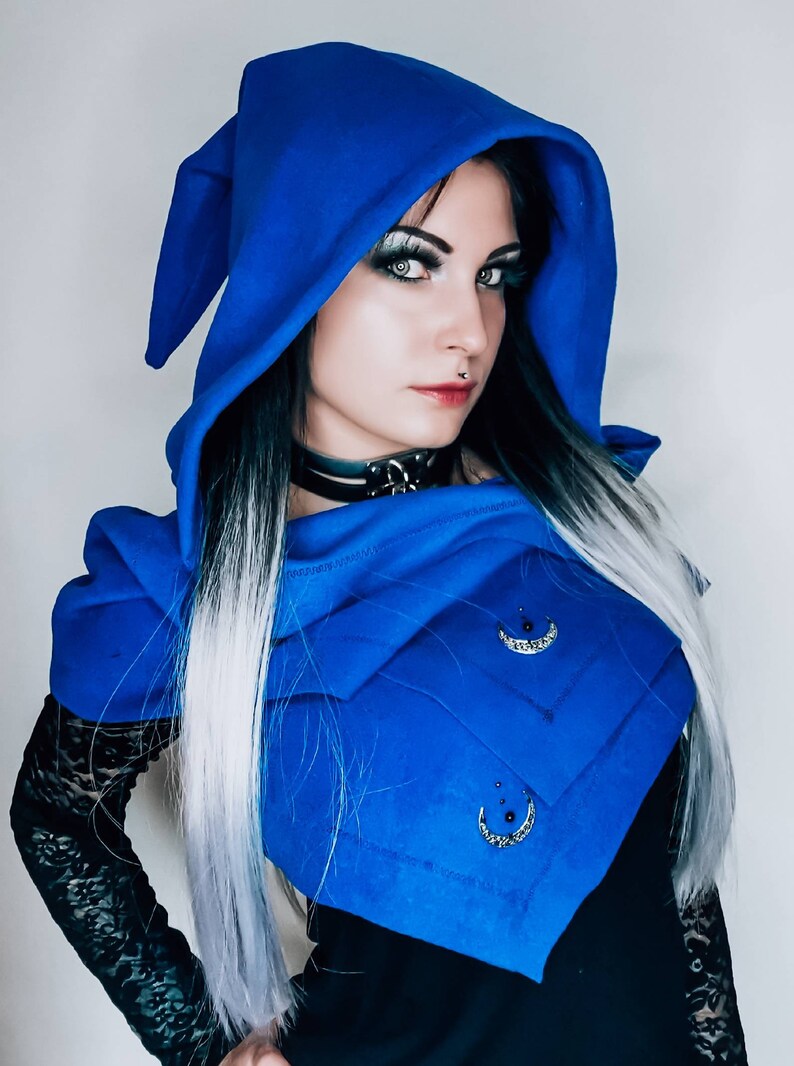 Strega Fashion/witch Hat/hooded Scarf/elven Hat/cowl/winter - Etsy