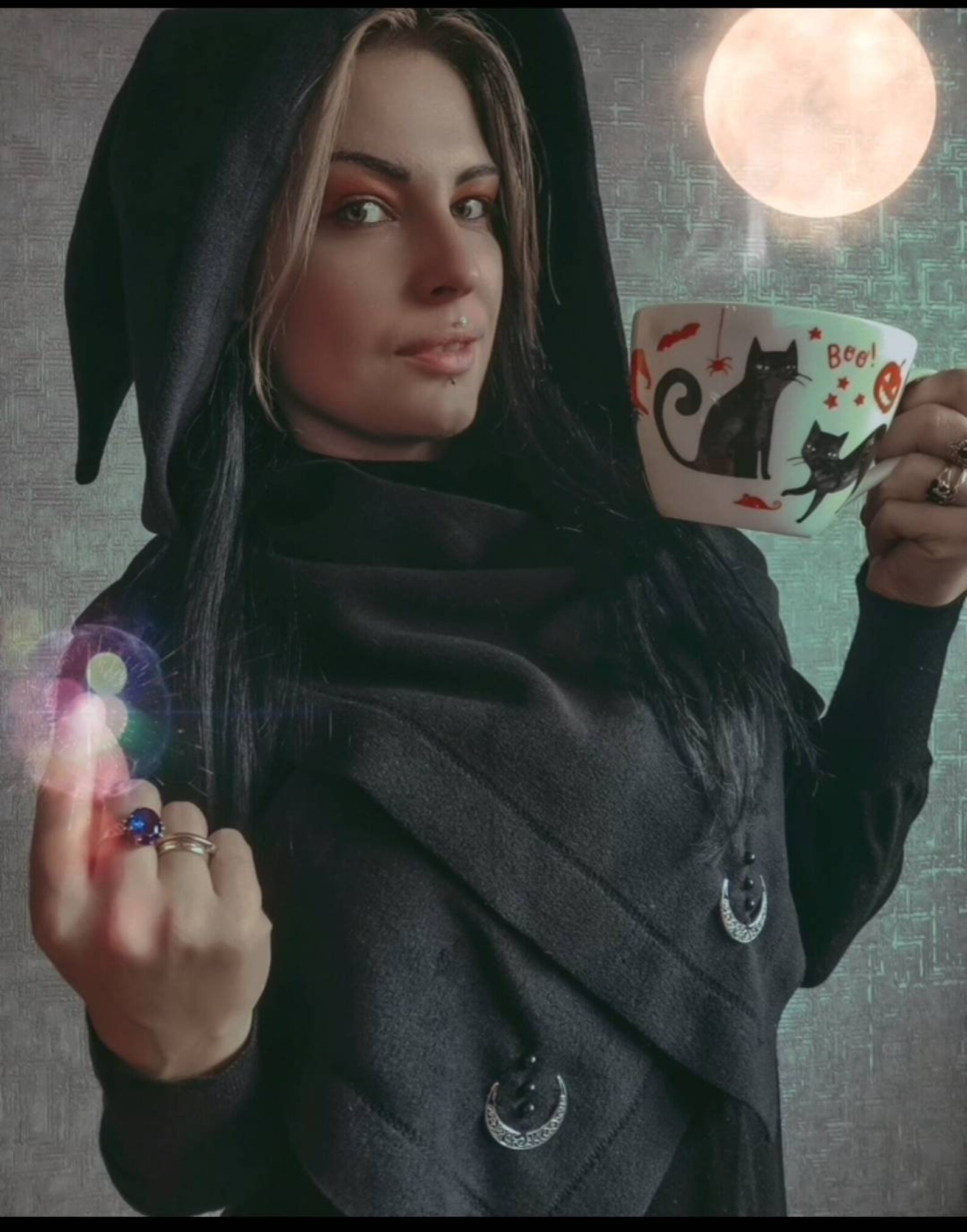 Strega Fashion/witch Hat/hooded Scarf/elven Hat/cowl/winter - Etsy