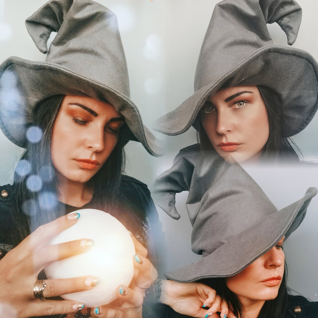 Witch Hat/wizard Hat/crooked Wizard Hat/mage Hat/winter Goth/witchy Hat ...