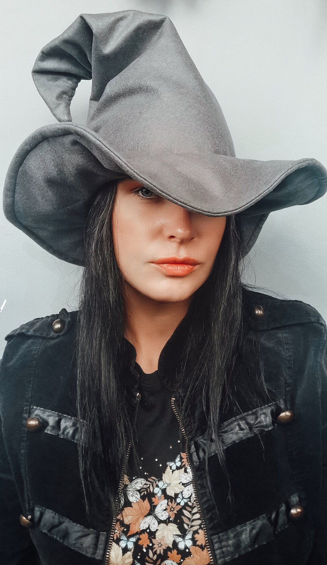 Witch Hat/wizard Hat/crooked Wizard Hat/mage Hat/winter Goth/witchy Hat ...