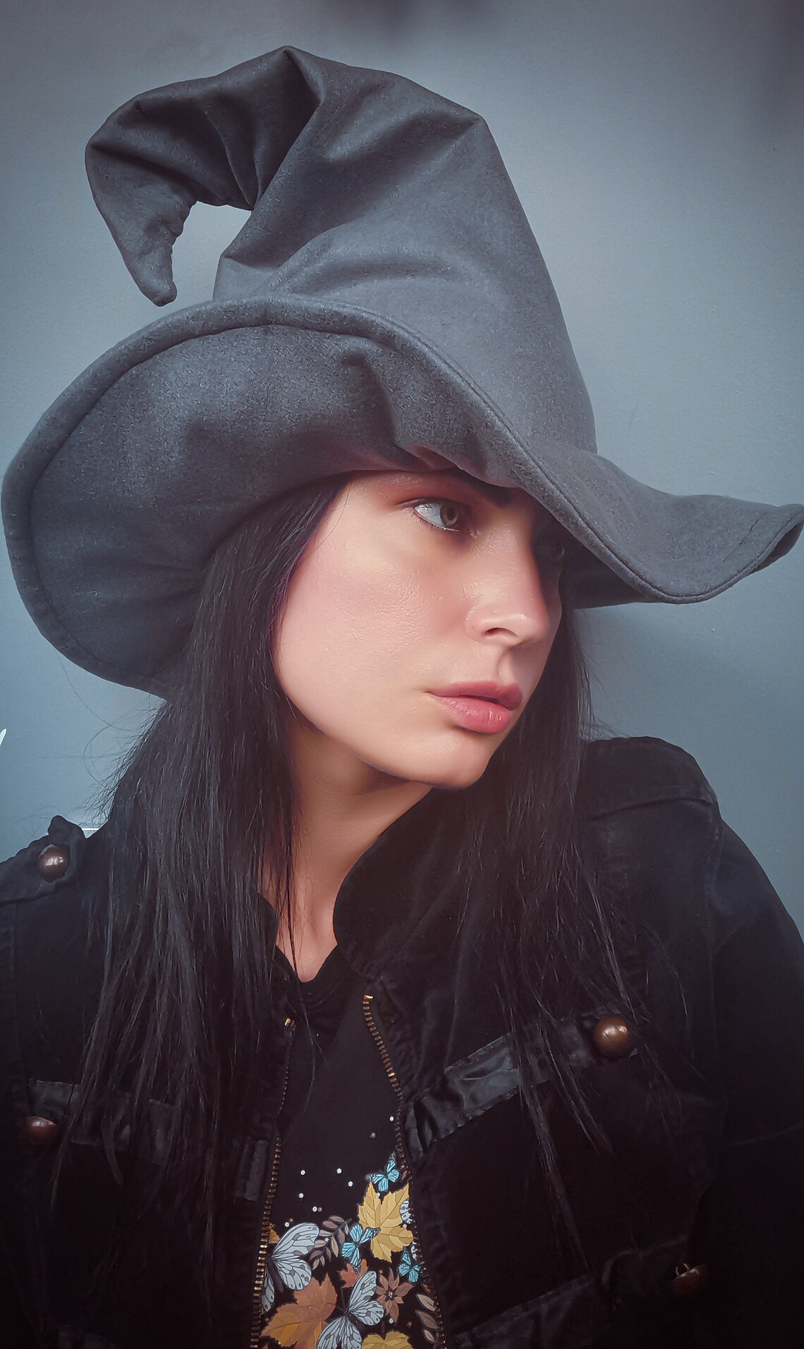 Witch Hat/wizard Hat/crooked Wizard Hat/mage Hat/winter Goth/witchy Hat ...