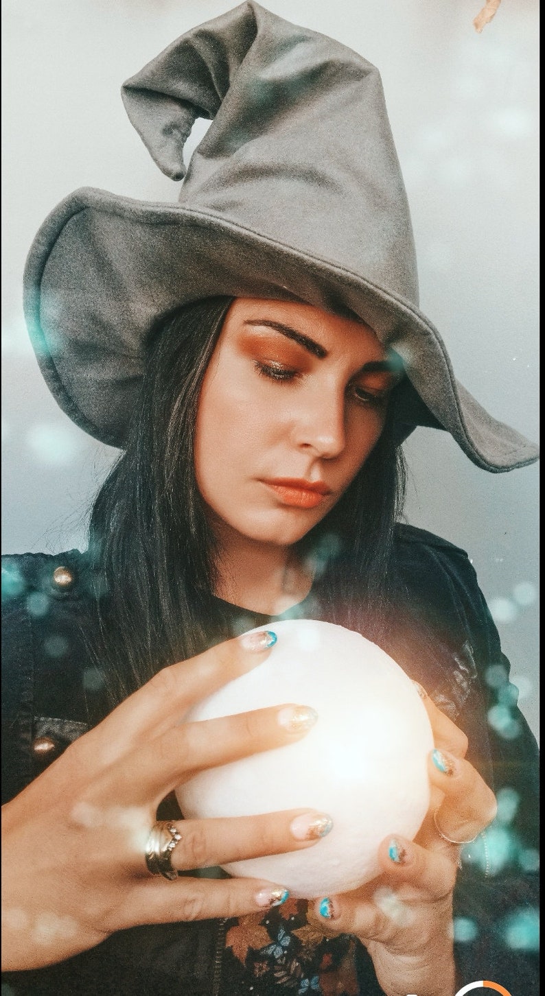 Witch Hat/wizard Hat/crooked Wizard Hat/mage Hat/winter Goth/witchy Hat ...