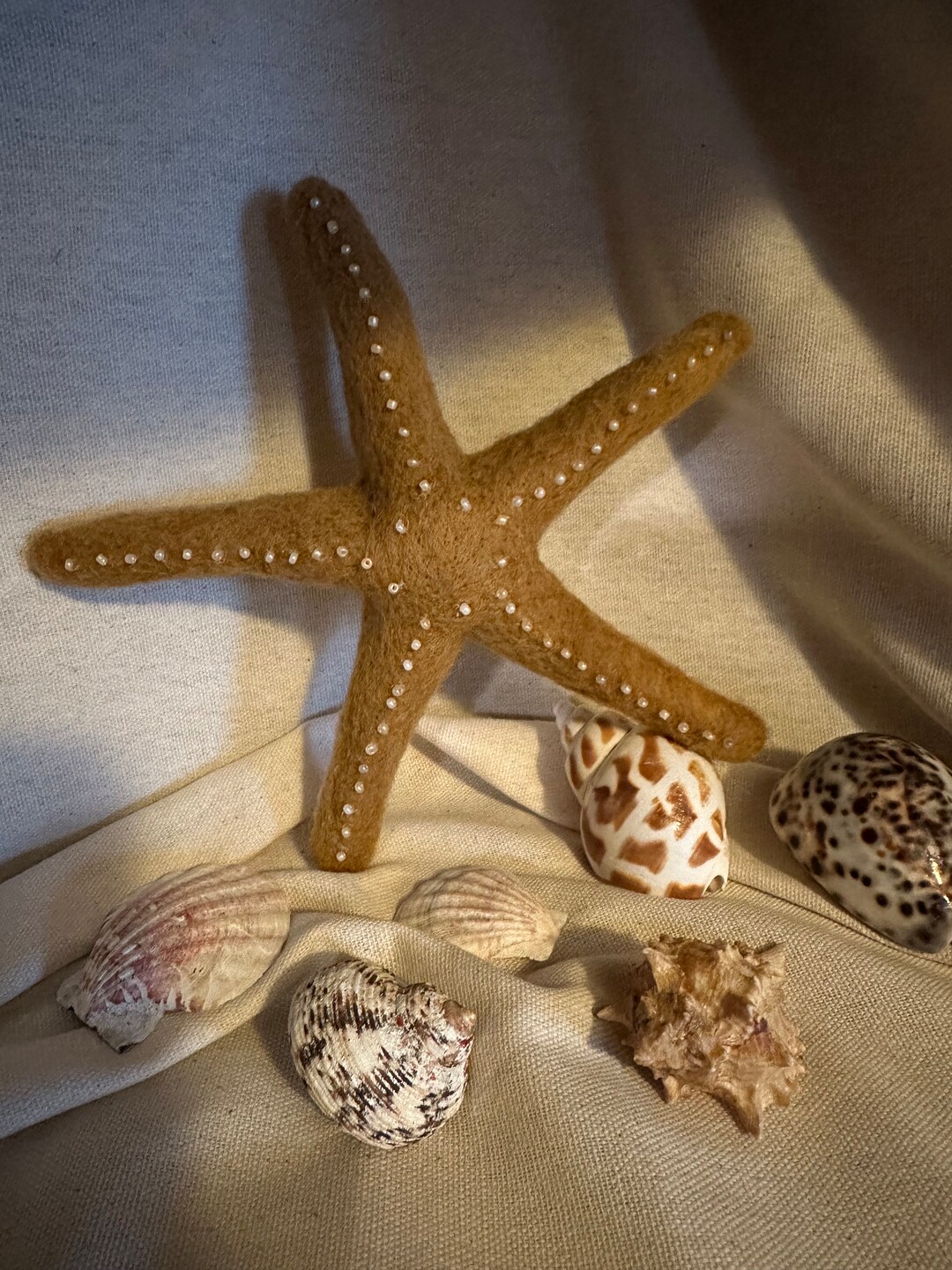 Needle Felted Starfish, Sculpted Beach Decor, Realistic Starfish ...