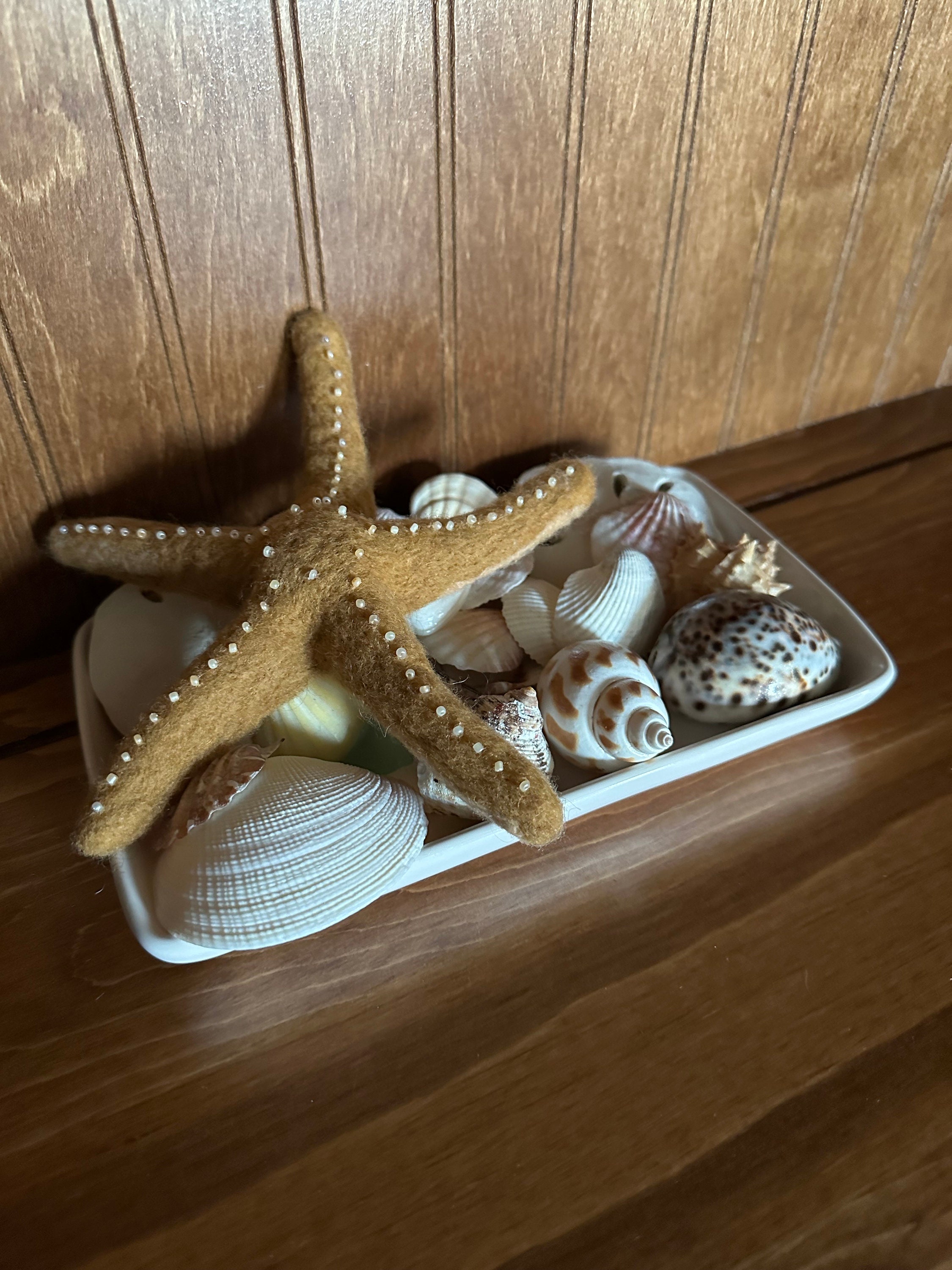 Needle Felted Starfish, Sculpted Beach Decor, Realistic Starfish ...
