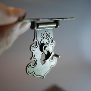 Vintage Castle Style Purse Box Lock for Cabinet Door, Wooden Box Set ...