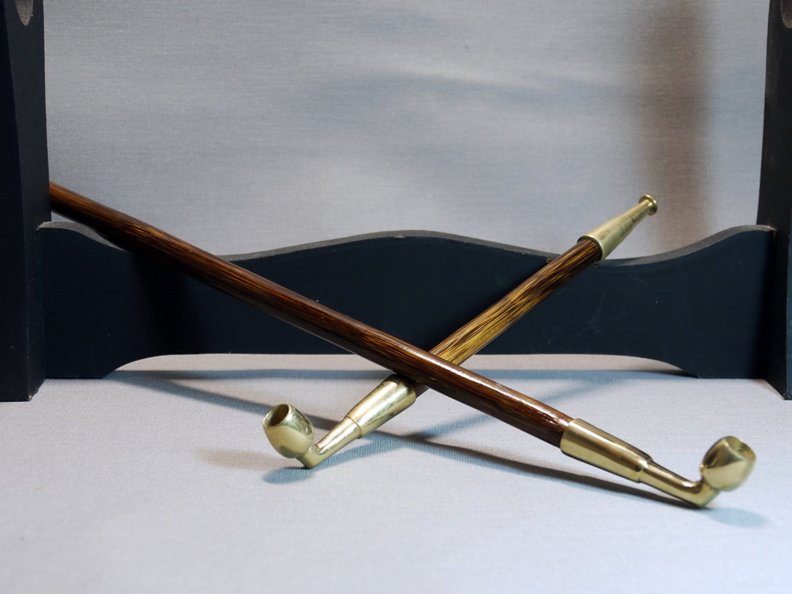 Set of 2 Vintage Chinese Style Tobacco Pipe 14", 7.5" - Etsy