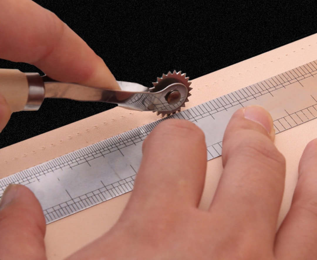 3.5mm Gap Line Hold Punch Wheel With Handle, Leather Tools - DIY ...