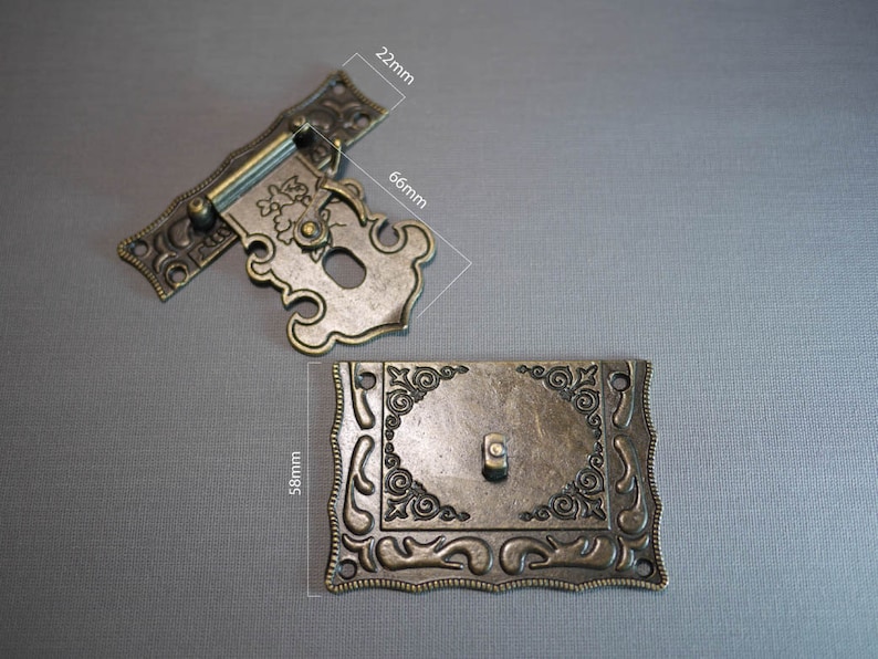 Vintage Castle Style Purse Box Lock for Cabinet Door Wooden - Etsy