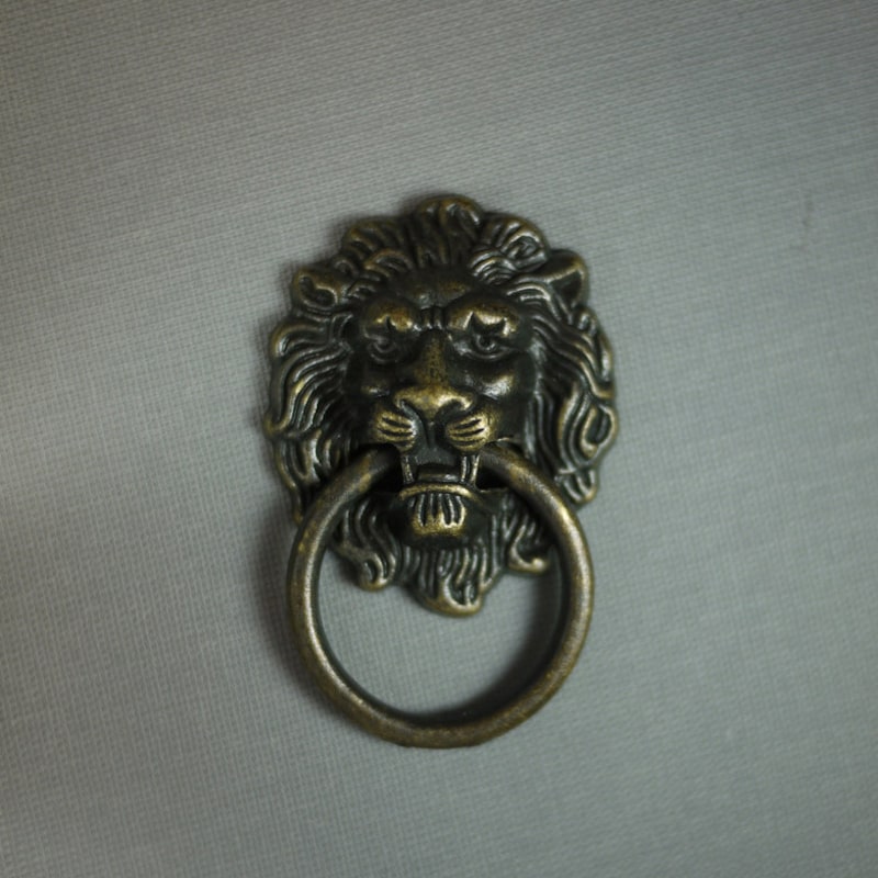 Lion Knocker Drawer Pull - Etsy