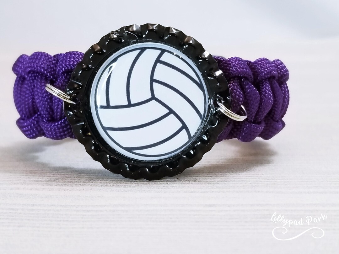 Volleyball Paracord Bracelet, Volleyball Player Bracelet, Volleyball ...