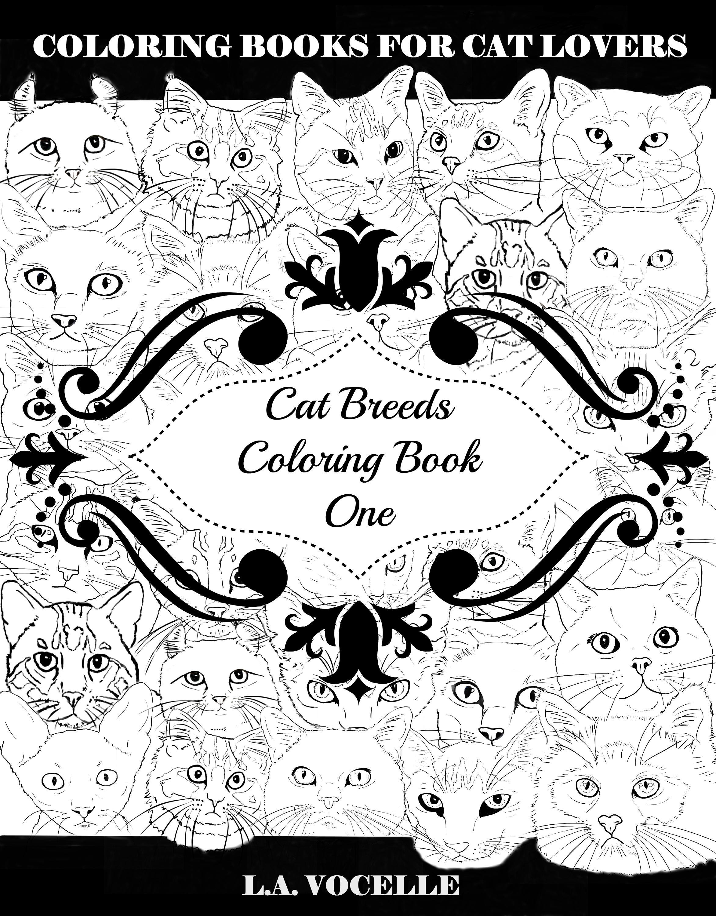 Cat Coloring Pages, Adult Coloring Book, Cat Coloring, Kitty Coloring ...