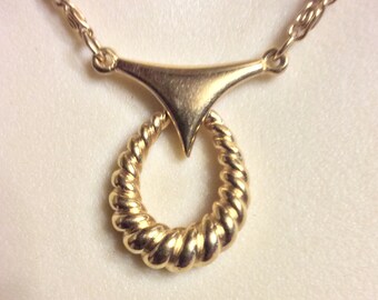 Twisted rope gold metal chain vintage 1960's | Etsy