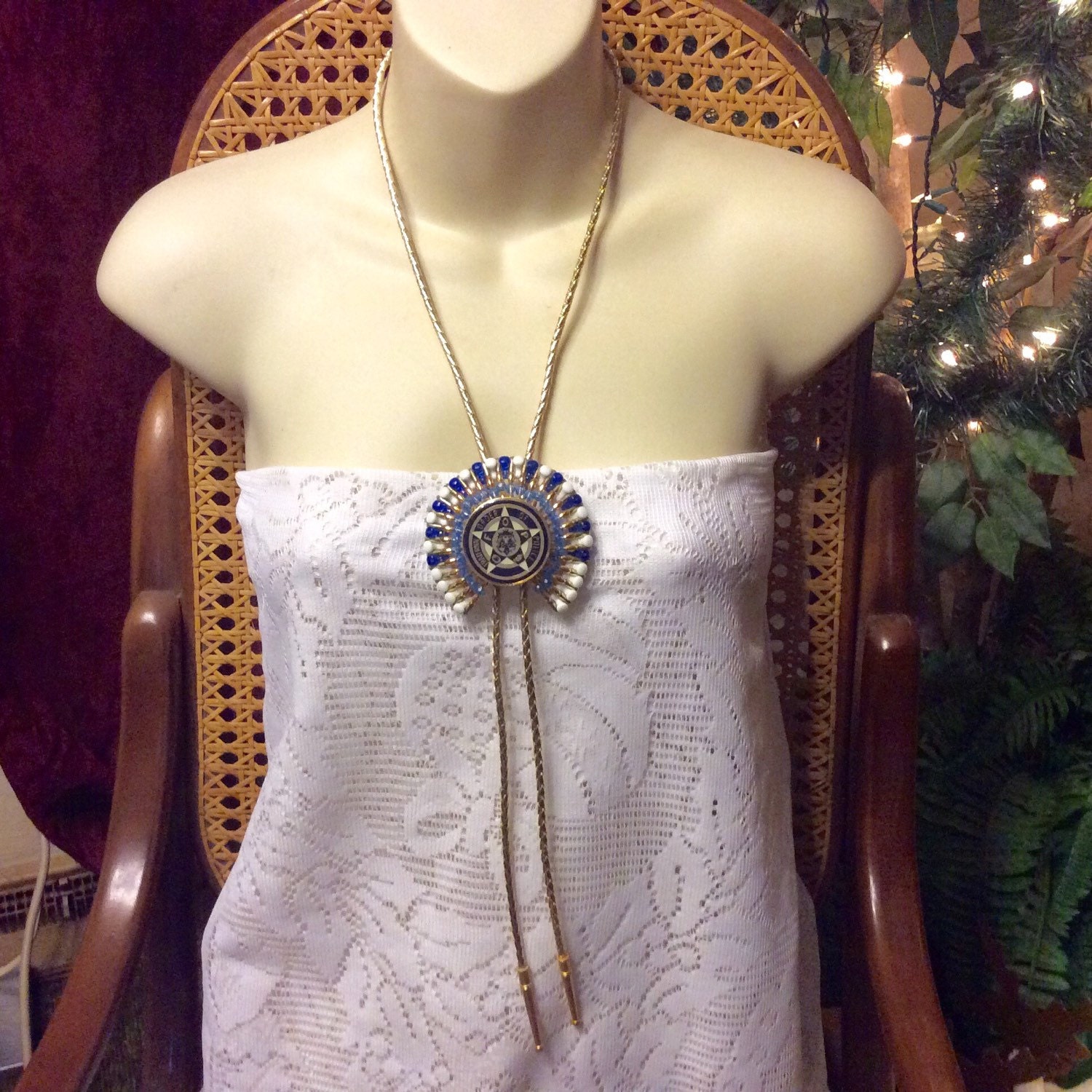 Federal Order of Police Hand Made Medallion Lariat Necklace. - Etsy