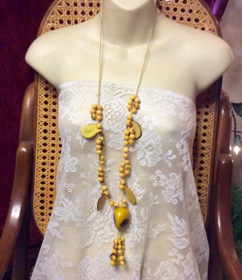 Carved Vegetable Ivory Vintage Tribal Beads Necklace - Etsy