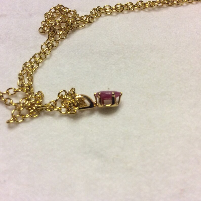 October Birthstone Tourmaline Pink Gemstone Necklace. - Etsy