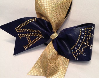 12 Crown/Royals rhinestone team cheer bows 10 choose colors | Etsy