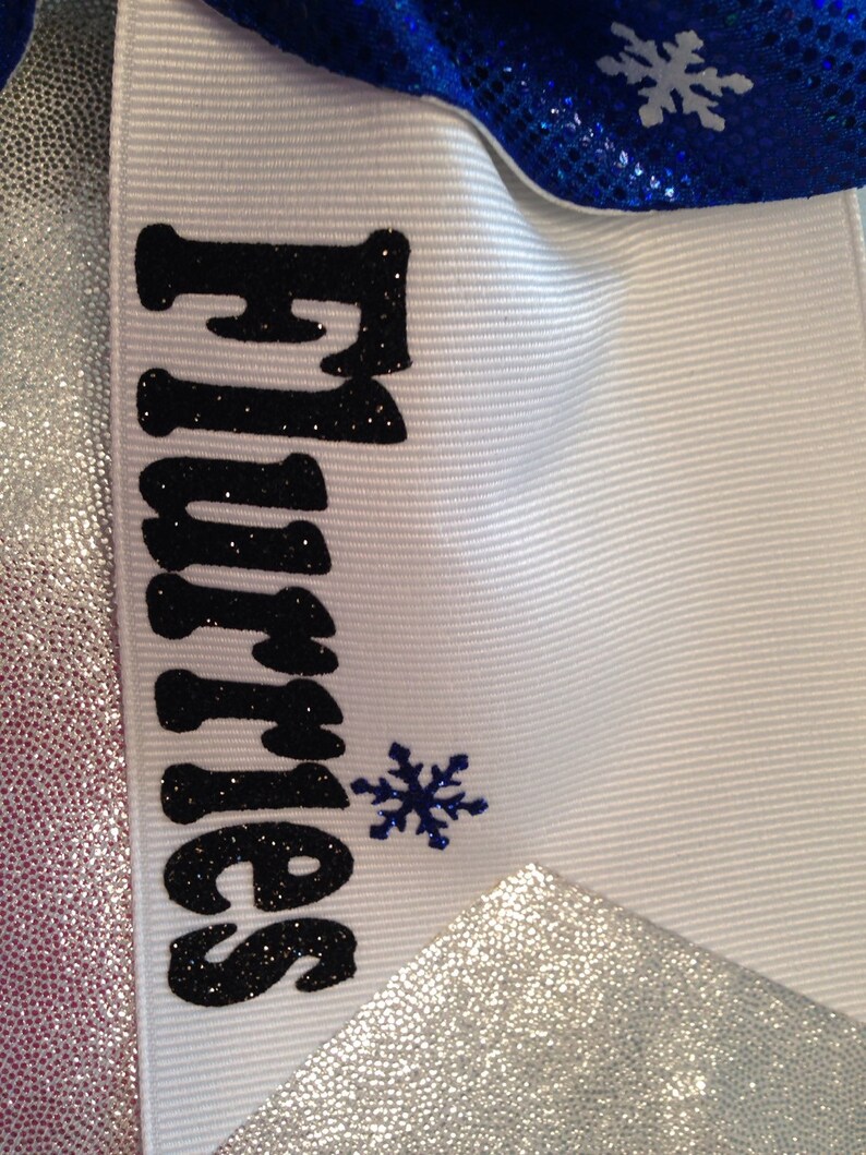 Frozen Inspired Cheer Bow Choose Colors Green Red Blue Gold - Etsy