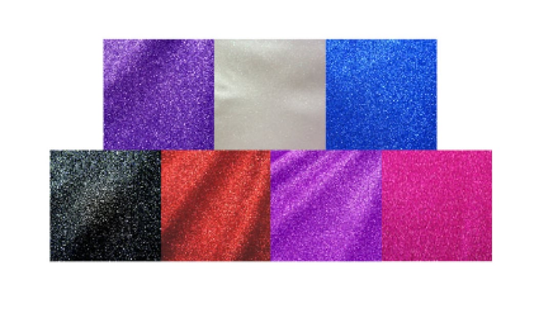 3"-36" Glitter Fabric Royal Blue, Red, Black, Fuchsia, White, Purple - Etsy
