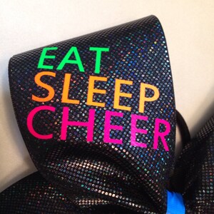 Eat Sleep Cheer Repeat! Green Red Blue Gold Black Purple Pink Etc - Etsy