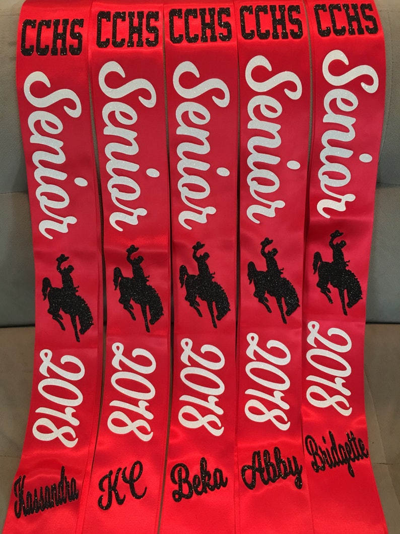 SENIOR Sash ONLY Any Color - Etsy