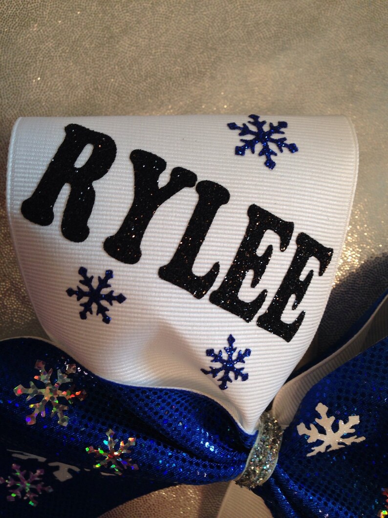 Frozen Inspired Cheer Bow Choose Colors Green Red Blue Gold - Etsy