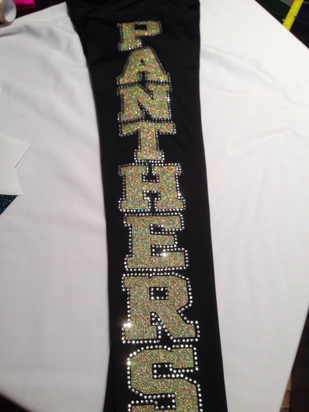 Rhinestone Bling Leggings, Mascot, Cheerleader, Your Choice of Colors ...