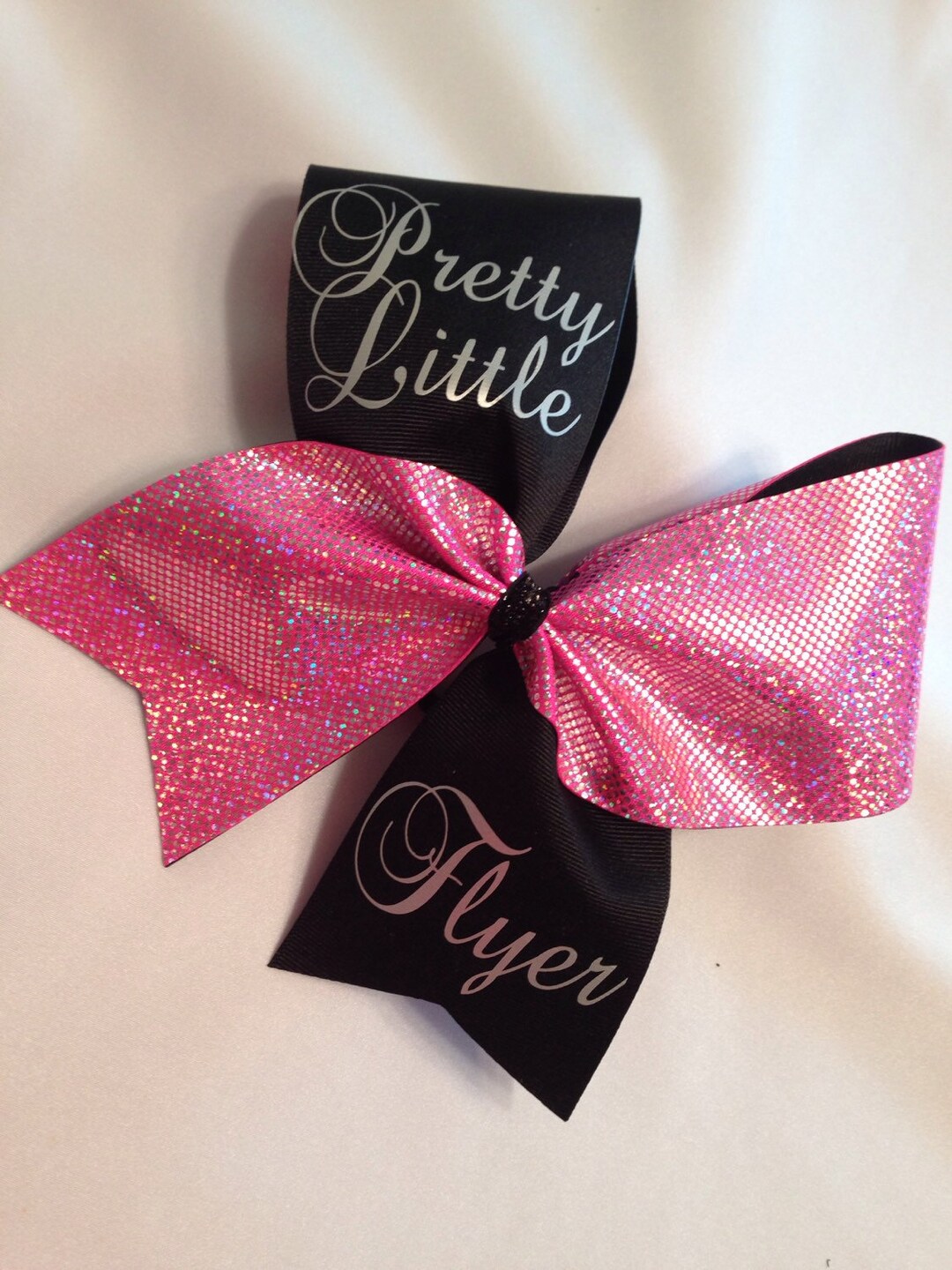 Pretty Little Flyer Cheer Bow Green Red Blue Gold Black Purple Pink Etc ...