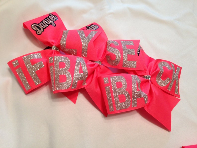Ifly Ibase Ifront Iback Cheer Bow Green Red Blue Gold Black - Etsy