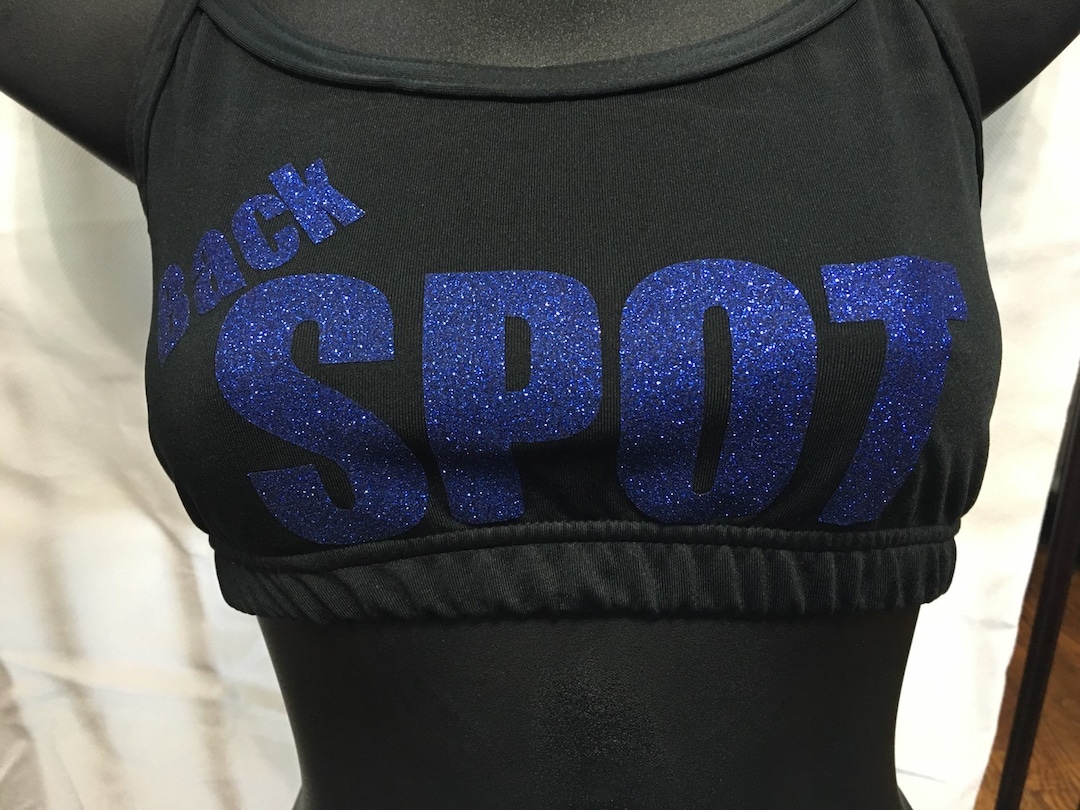 Glitter Sport Bra: Custom Cheer, Flyer, Base Design - Etsy