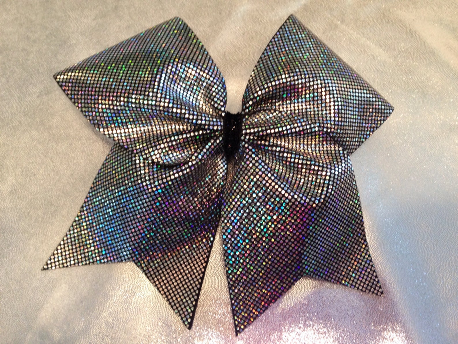 Cheer Bow Rainbow Digital Holographic Bow Green Red Blue Gold - Etsy