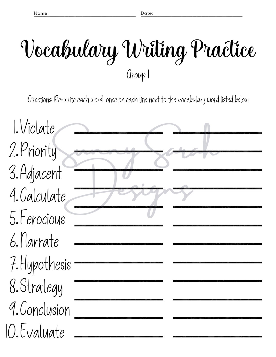 6th Grade Vocabulary Exercises Vocabulary Words Group 1 Etsy 6th-grade-vocabulary-exercises-vocabulary-words-group-1-etsy