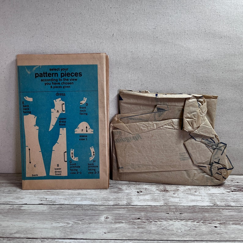 Vintage 1968 Simplicity 7535 Dress. Size 16 Bust 38. - Etsy