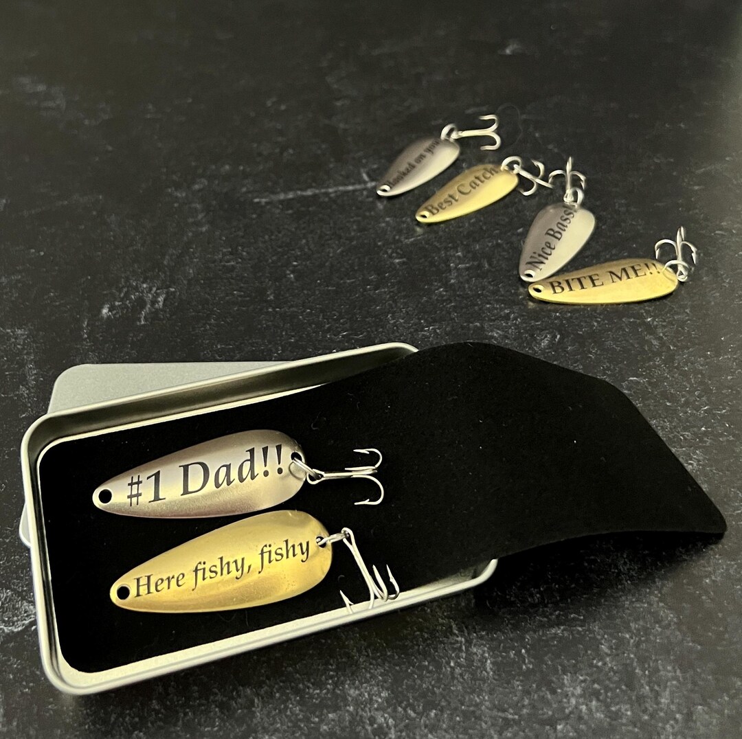 Fishing Gift Set for Dad, Custom Fish Lure for Him, Handmade Gift for ...
