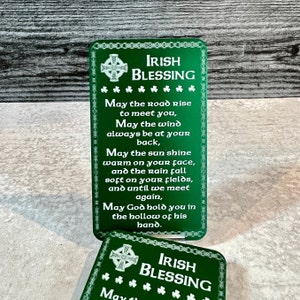 Irish Blessing Gift Card, Metal Engraved Card, Unique and Uplifting ...