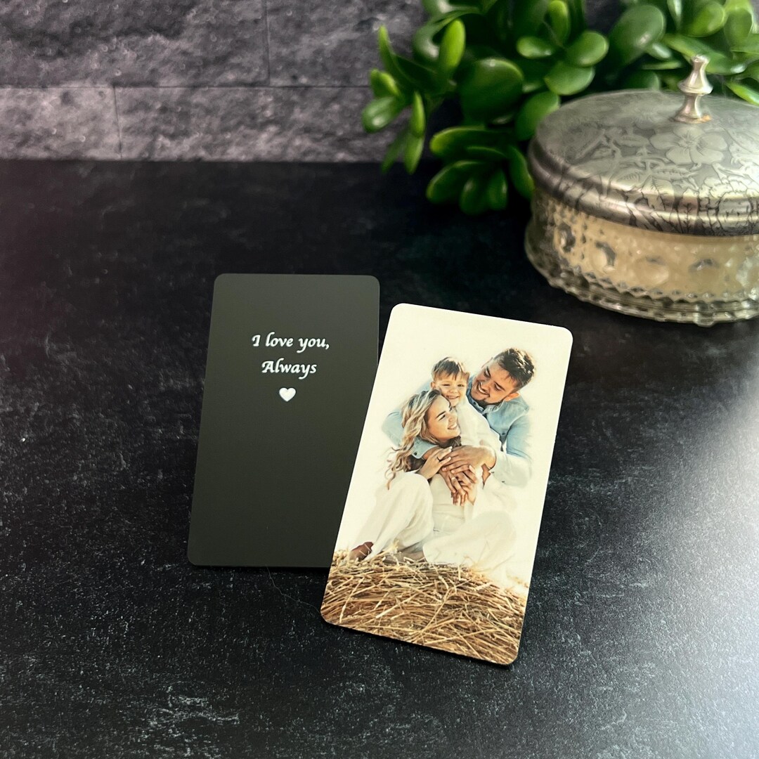 Photo Wallet Card for Boyfriend, Personalized Anniversary Gift for ...