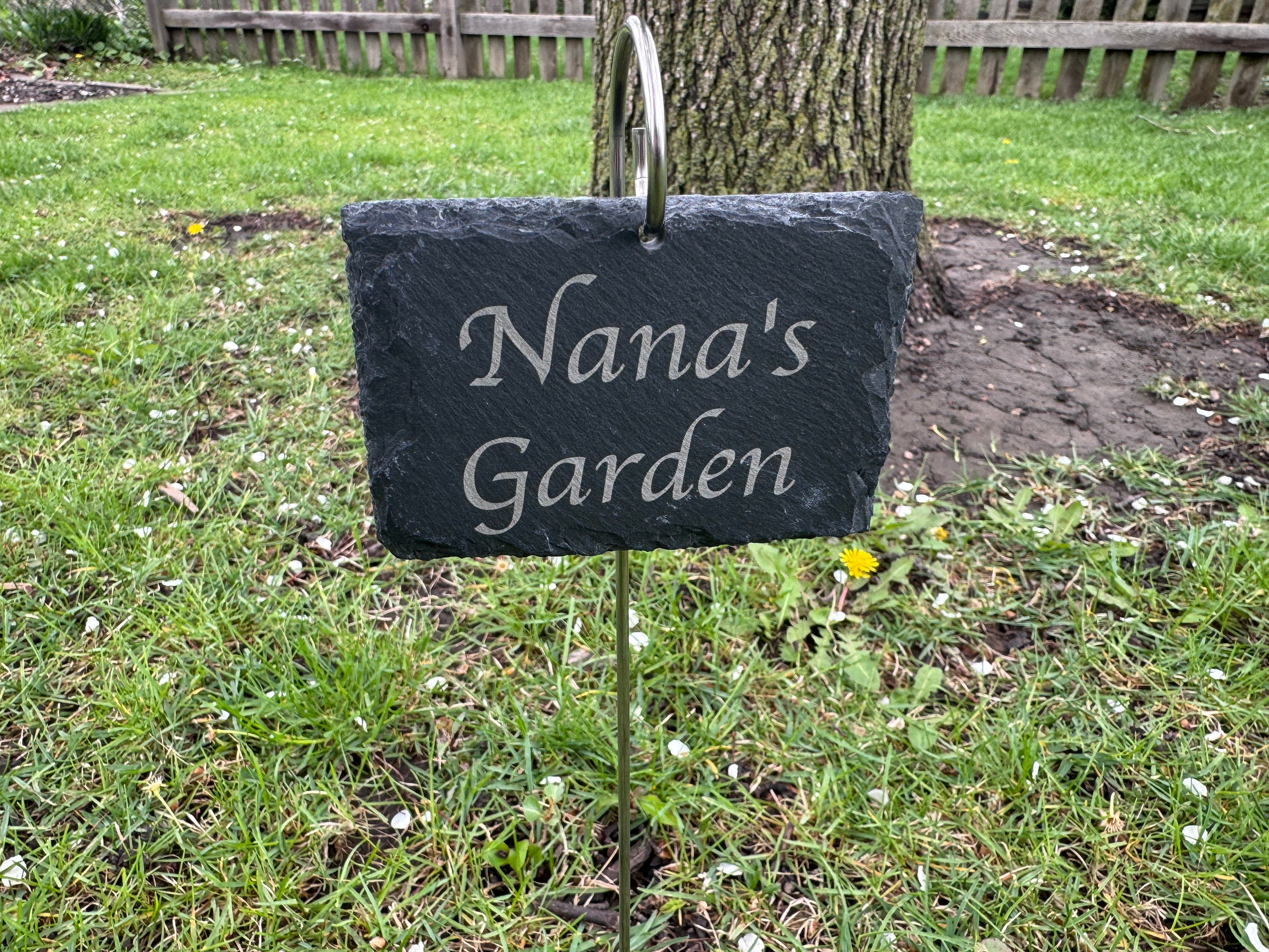 Custom Slate Garden Sign | Personalized Plant Marker, Mother's Day Gift ...