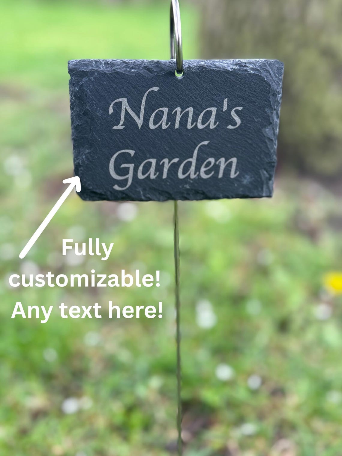 Custom Slate Garden Sign | Personalized Plant Marker, Mother's Day Gift ...