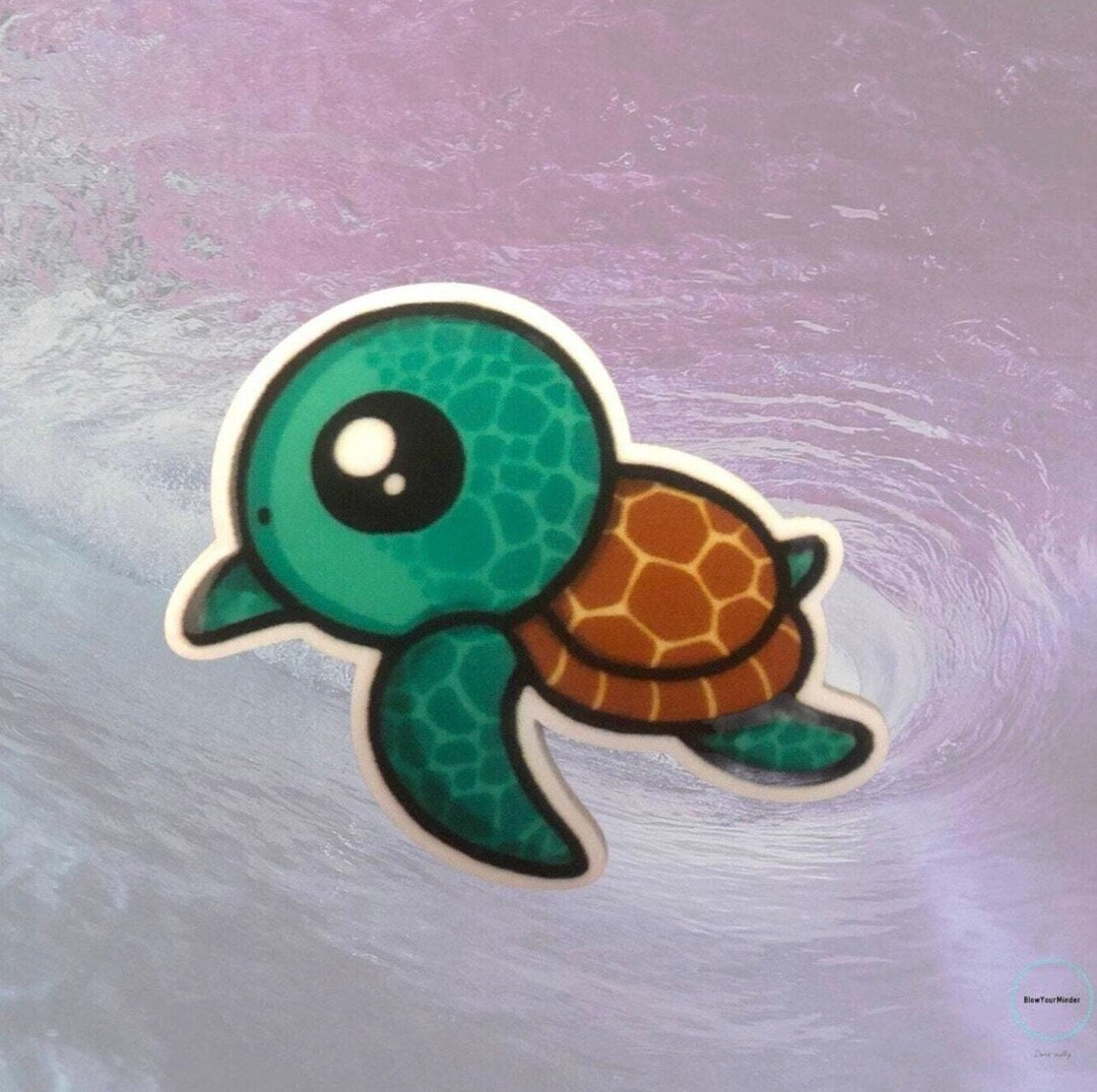 Sea Turtle Cartoon Acrylic Minder Needle Pin - Etsy