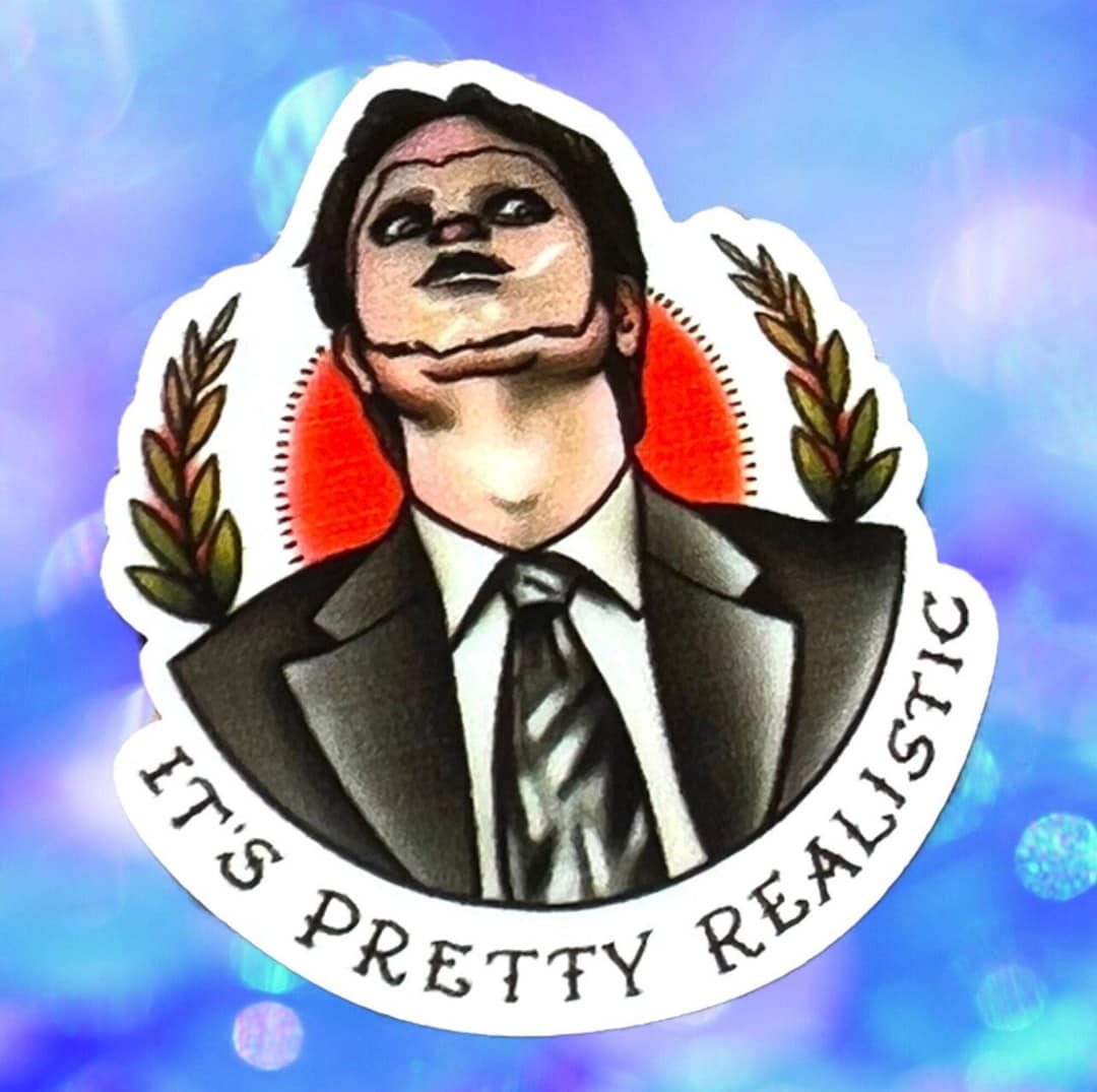 Pretty Realistic Dwight Office Mask Tv Show Comedy Acrylic Minder ...
