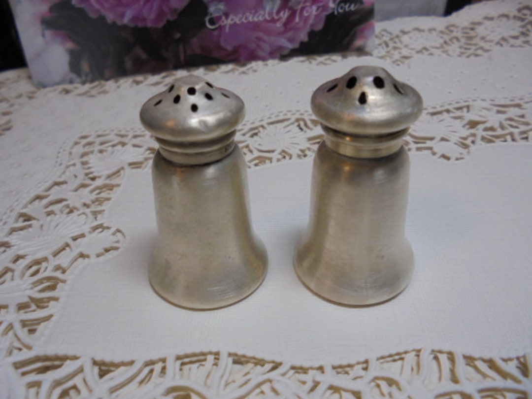 Sterling Silver Mini Salt &pepper Shakers - Etsy