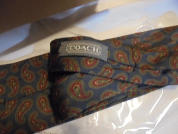 Coach man's Tie vintage paisley pattern - Gem