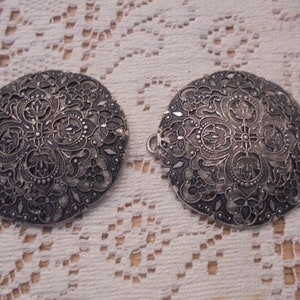 Victorian Round Filigree Belt Buckle - Etsy
